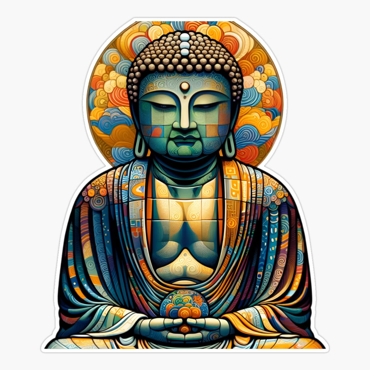 Onim Amitabha Buddha 3 Sticker, Phone Decal Water Bottle Stickers Car ...