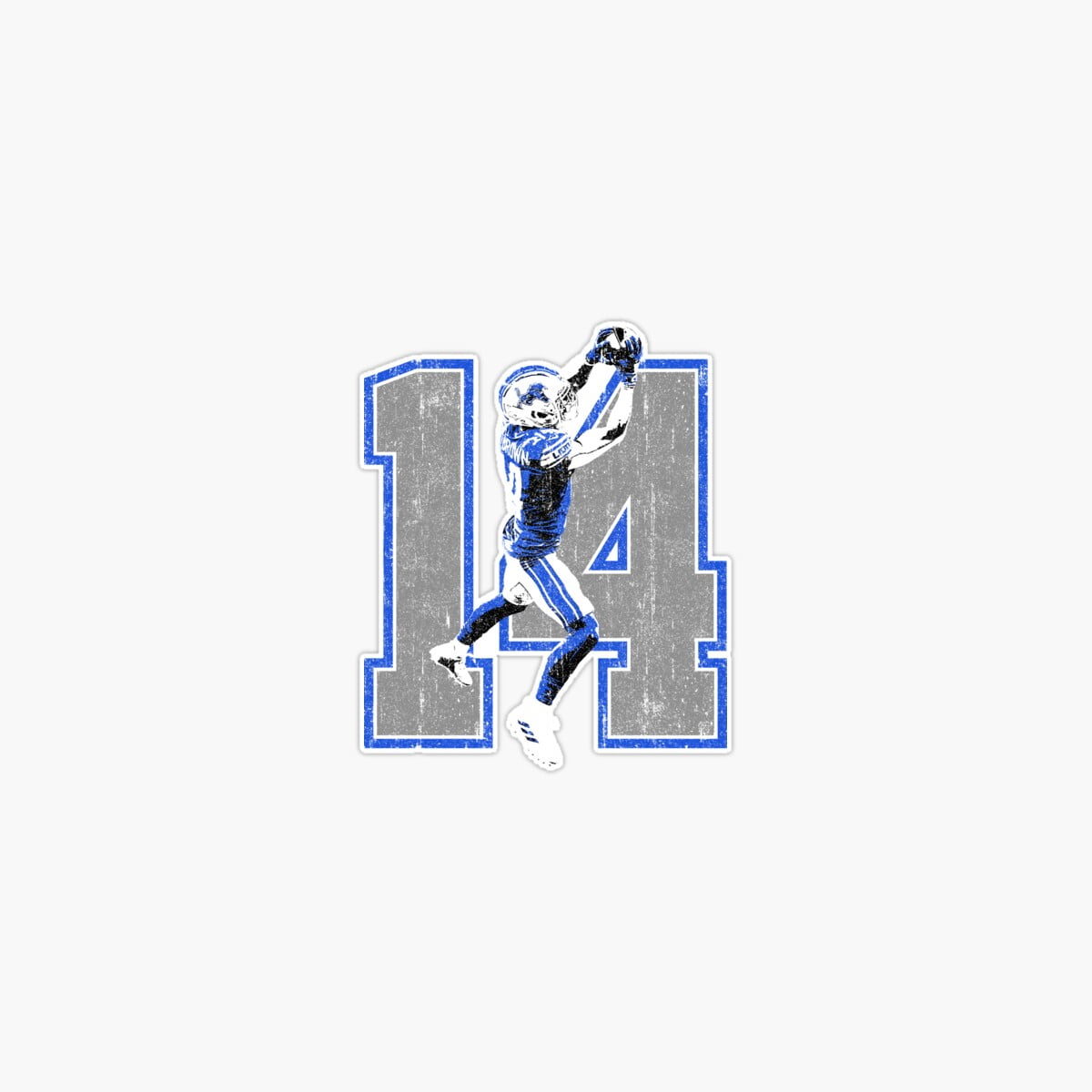 Onim Amon Ra St. Brown (Variant) Sticker, Phone Decal Water Bottle ...