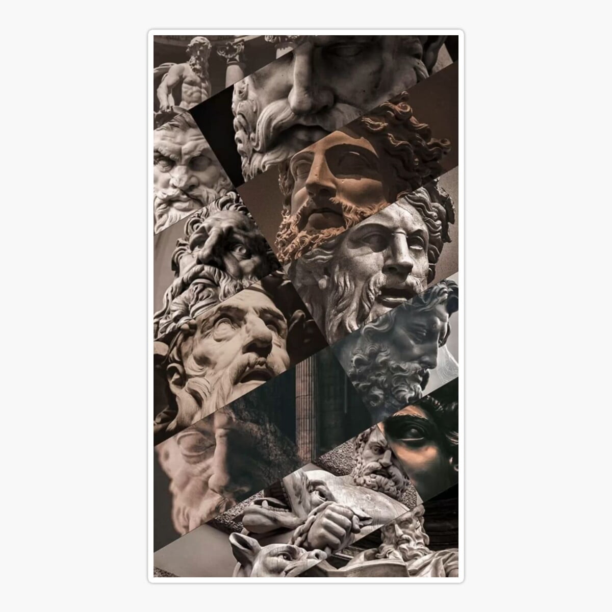 Onim Anacreon Sculpture Sticker, Phone Decal Water Bottle Stickers Car ...