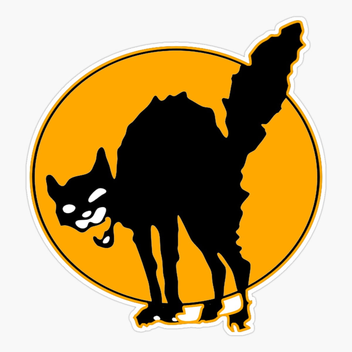 Onim Anarchist Black Cat Sticker, Phone Decal Water Bottle Stickers Car ...