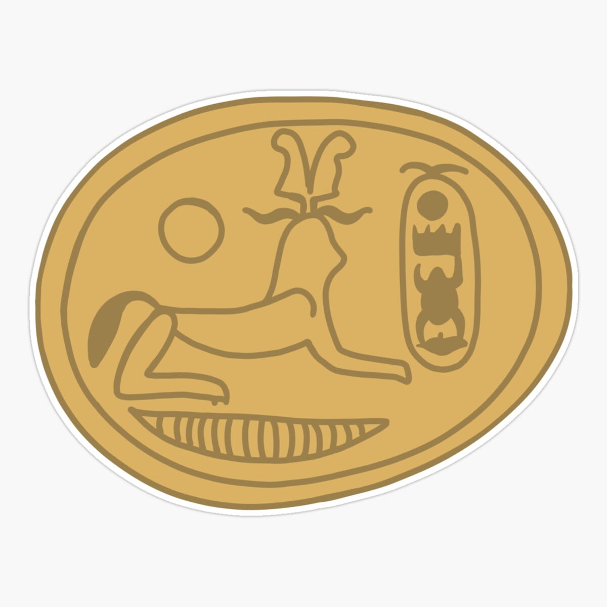 Onim Ancient Egyptian Scarab Sticker, Phone Decal Water Bottle Stickers Car Decals, Funny ...