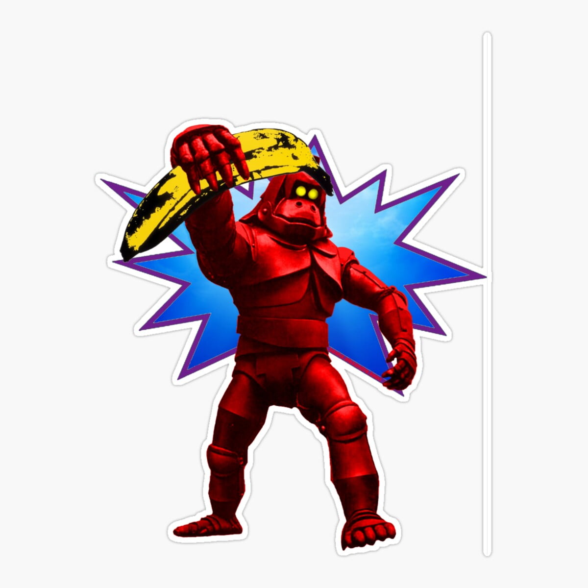 Onim Andy Banana Sticker, Phone Decal Water Bottle Stickers Car Decals ...