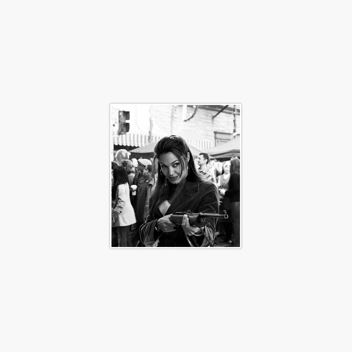 Onim Angelina Jolie Sticker, Phone Decal Water Bottle Stickers Car ...