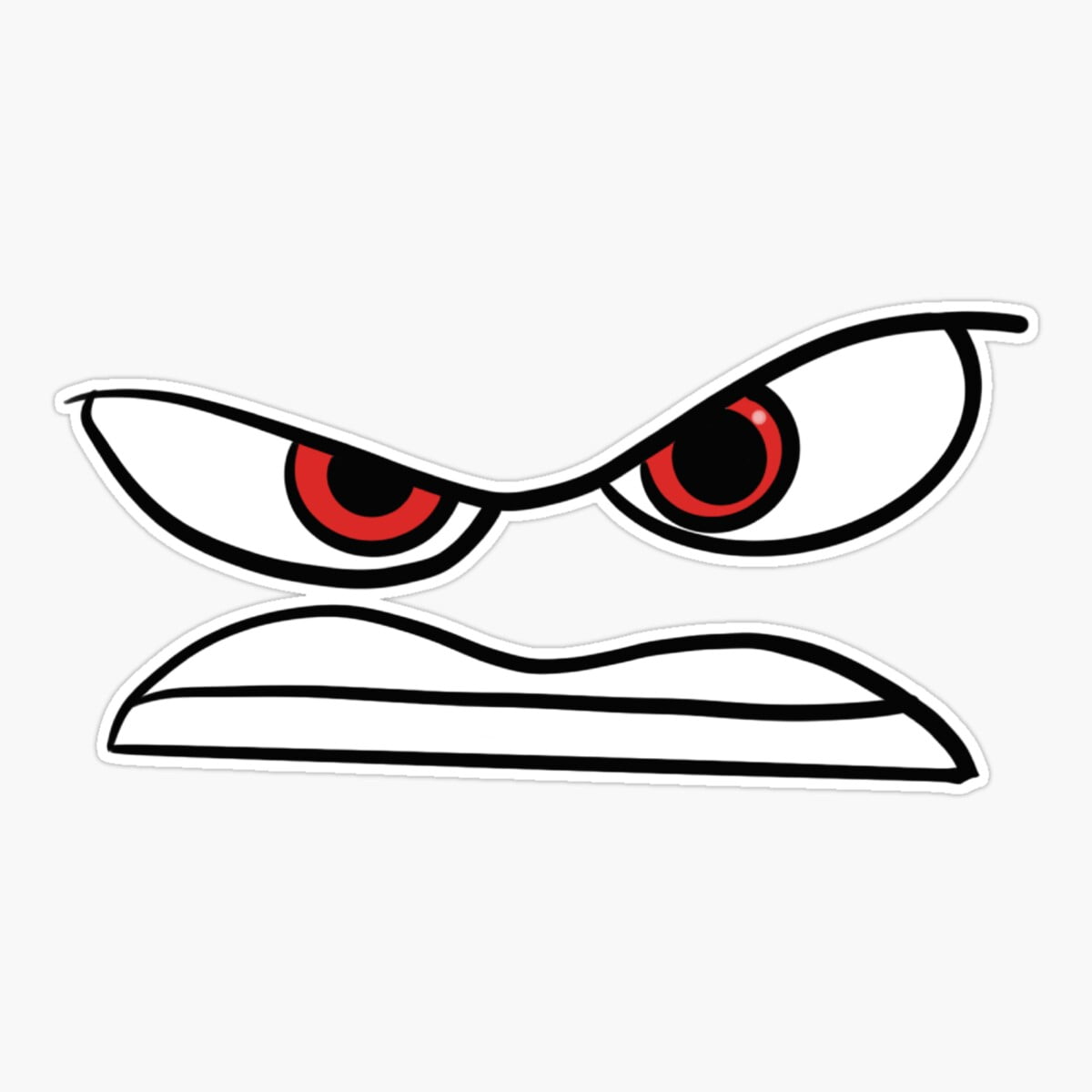 Onim Anger Minimal Design Inside Out Sticker, Phone Decal Water Bottle ...