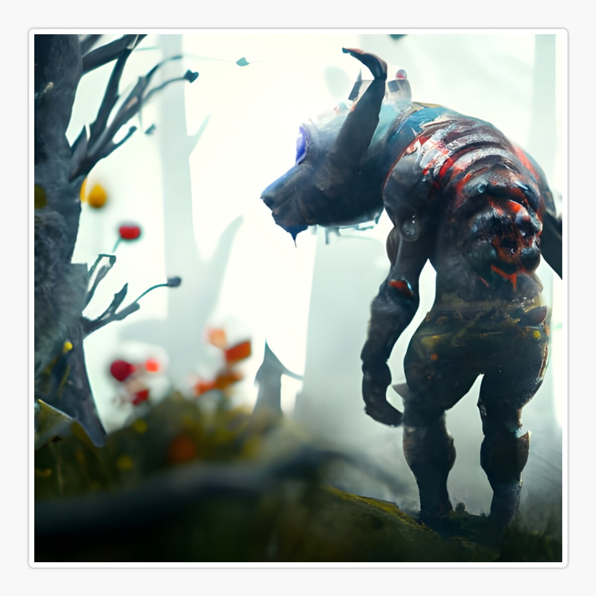 Onim Animal Human Sticker, Phone Decal Water Bottle Stickers Car Decals ...