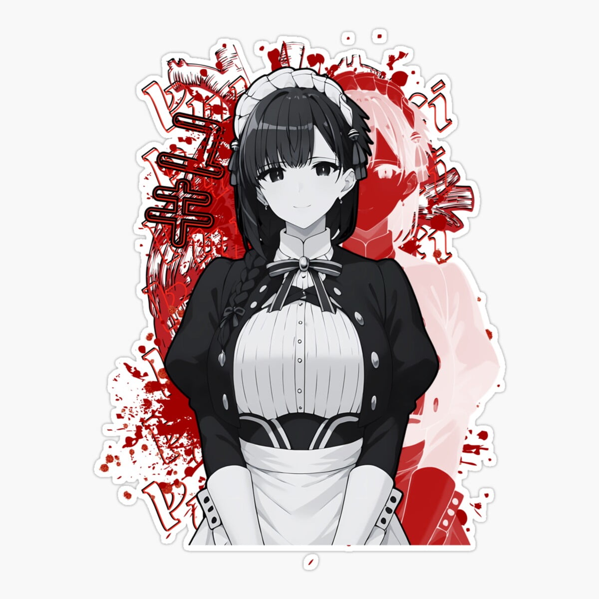 Onim Anime Arth , Kimi Wa Meido-Sama , Yuki Sticker, Phone Decal Water ...