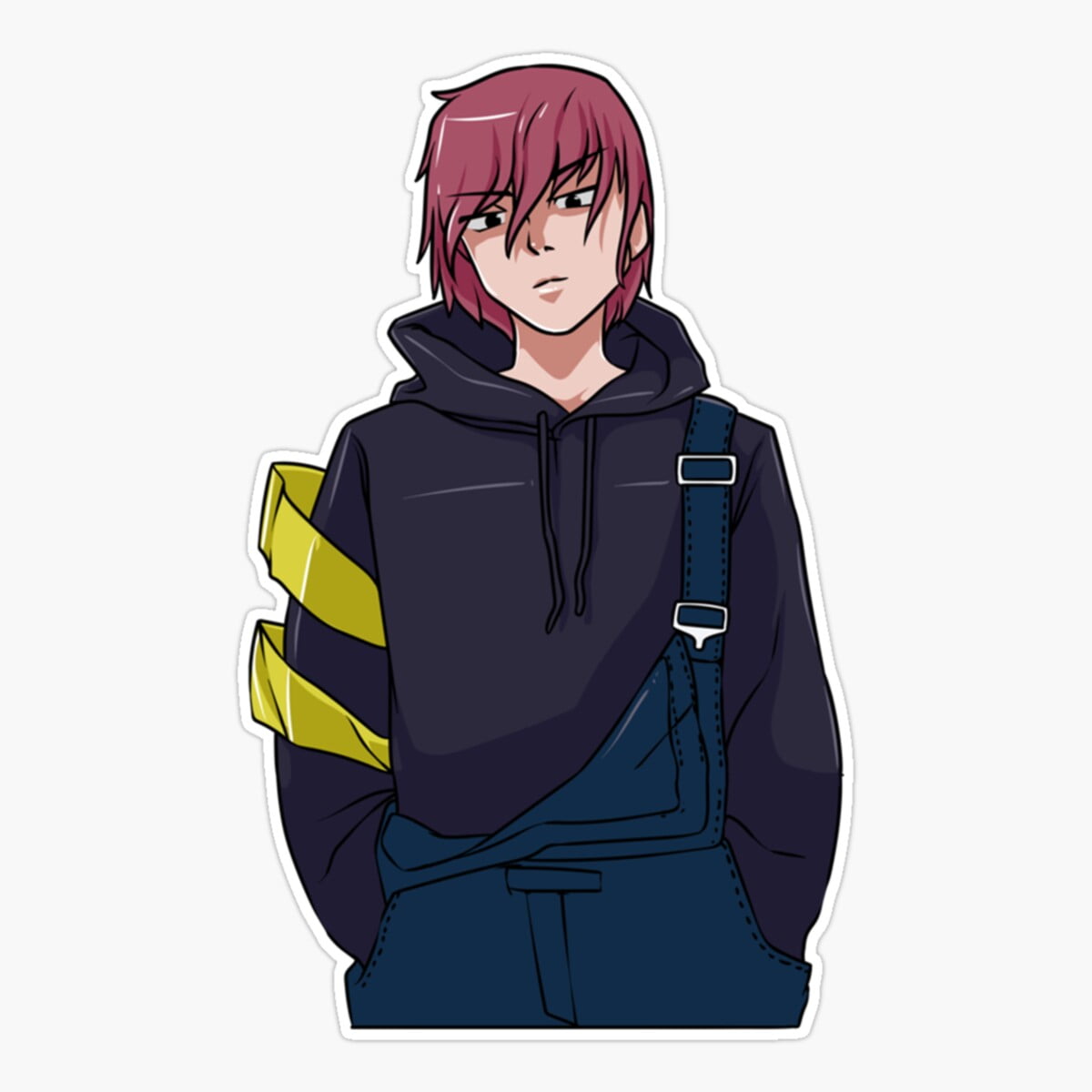 Onim Anime Character Hero Male Japanese Culture Sticker, Phone Decal ...