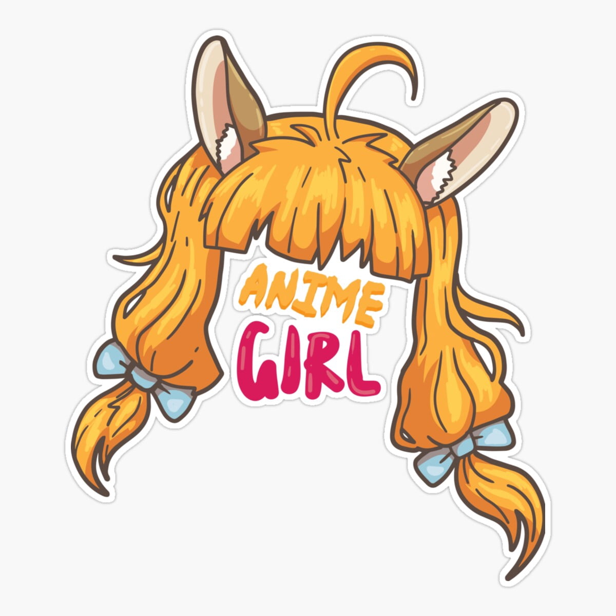 Onim Anime Girl Sticker, Phone Decal Water Bottle Stickers Car Decals ...