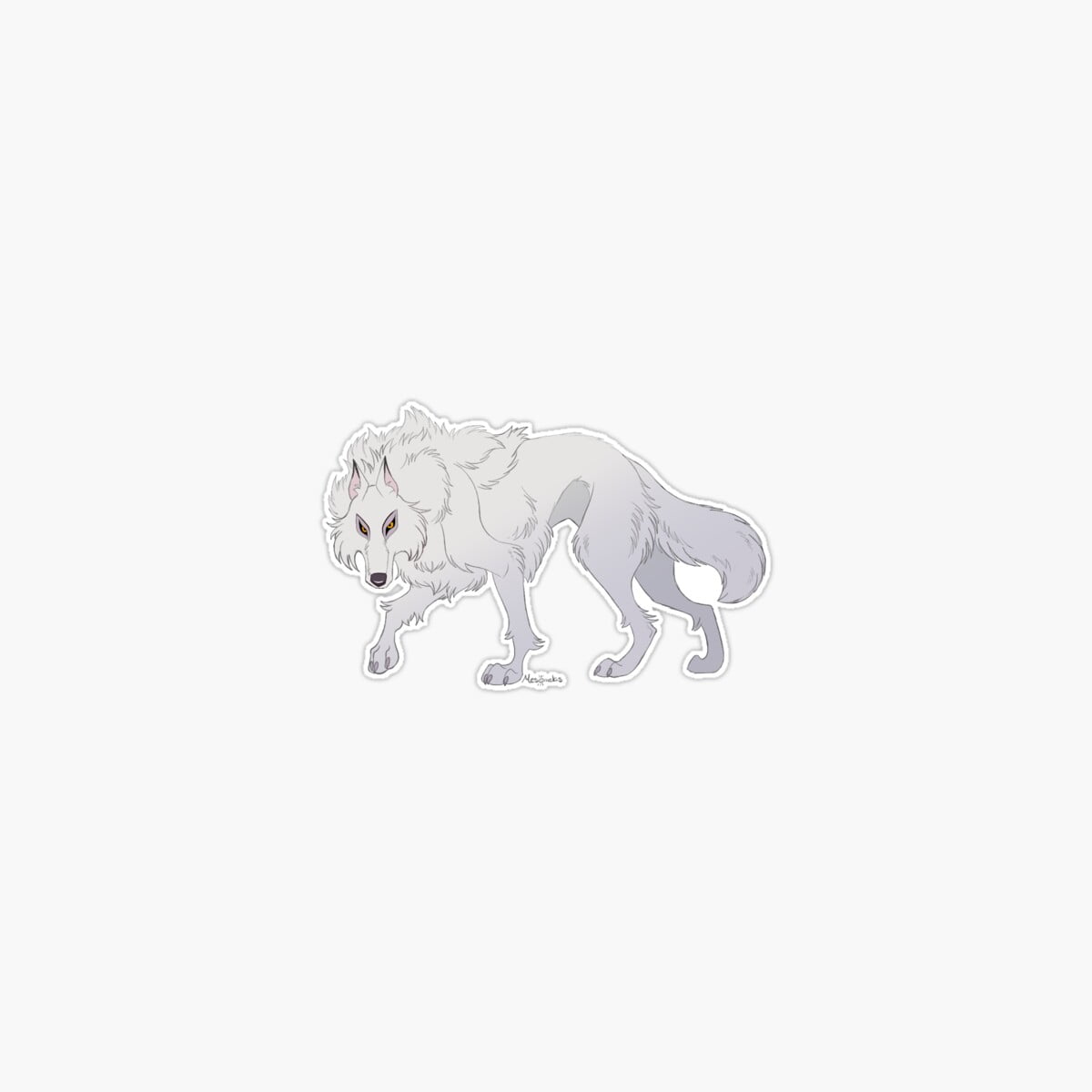 Onim Aniu - Balto (1995) Sticker, Phone Decal Water Bottle Stickers Car ...