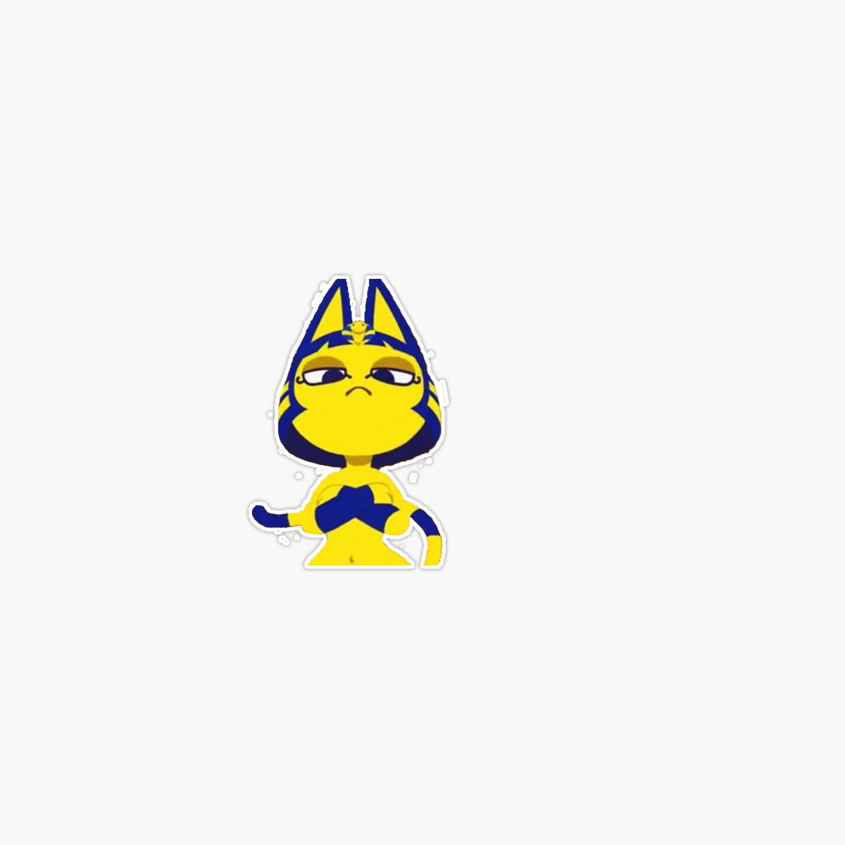 Onim Ankha Zone Meme Sticker, Phone Decal Water Bottle Stickers Car ...