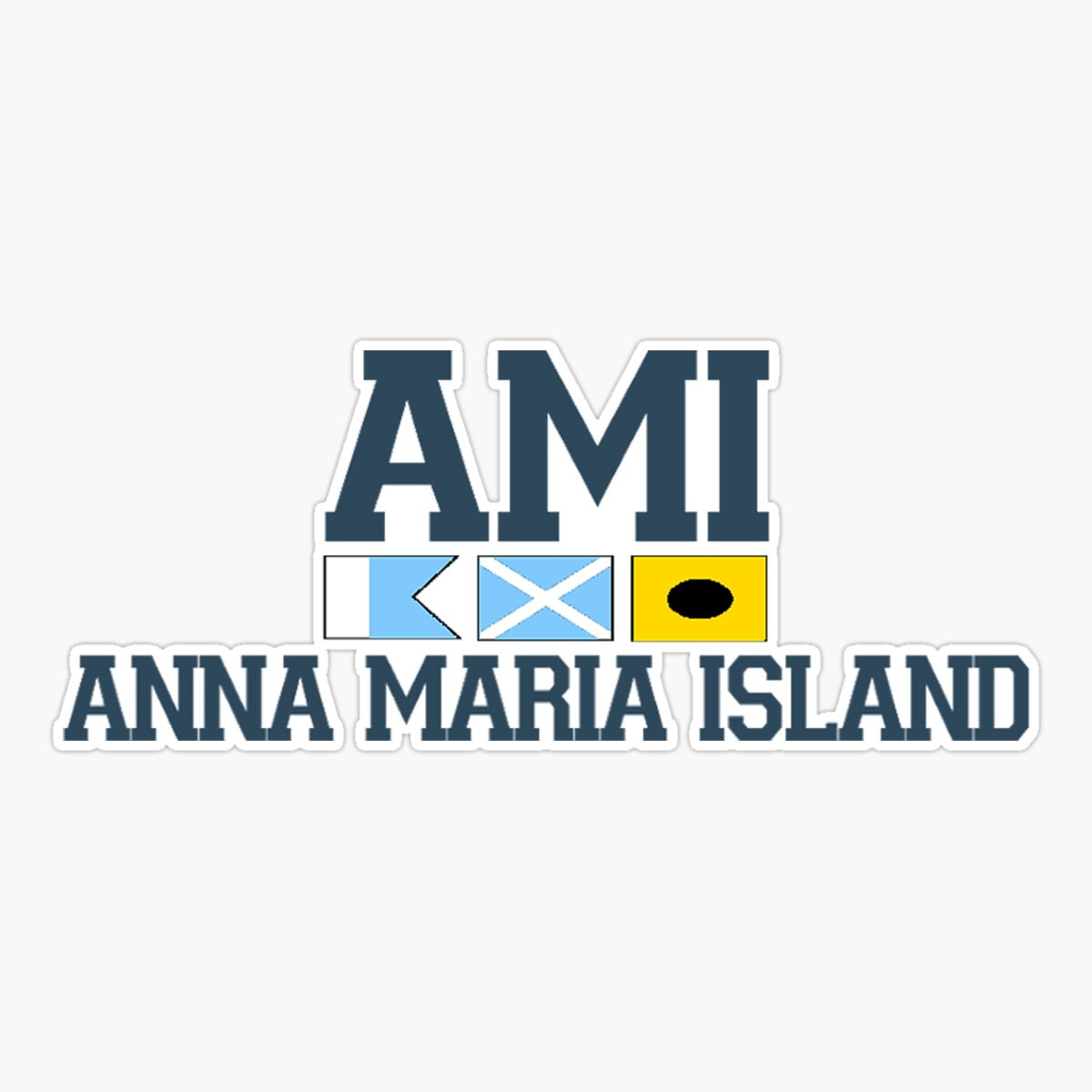 Onim Anna Maria Island. Sticker, Phone Decal Water Bottle Stickers Car ...