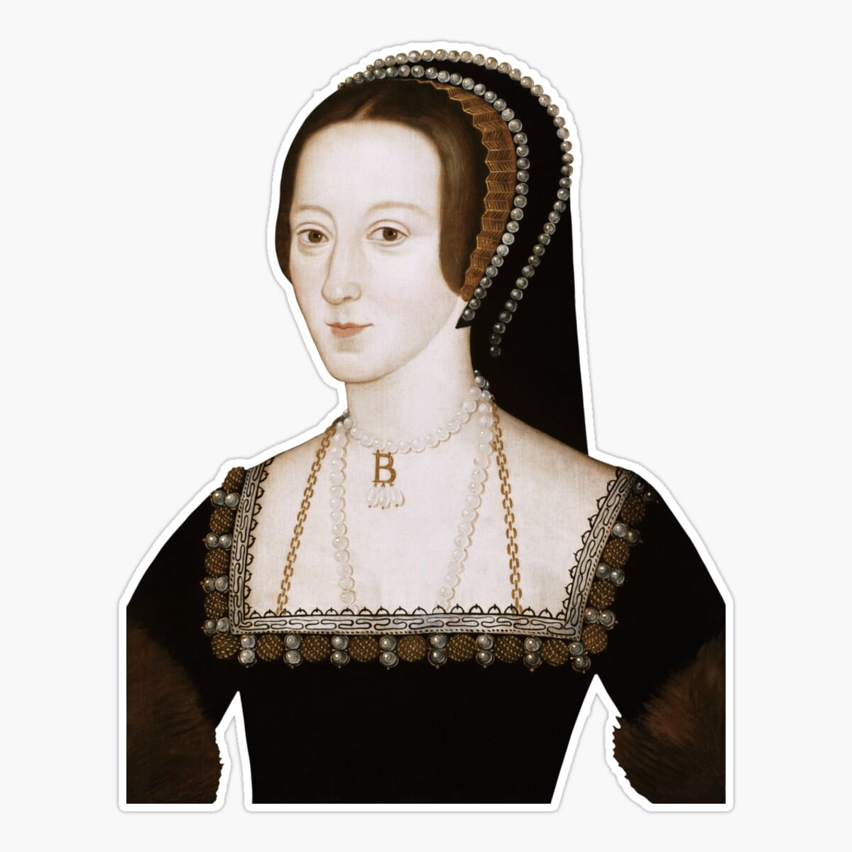 Onim Anne Boleyn Sticker, Phone Decal Water Bottle Stickers Car Decals ...