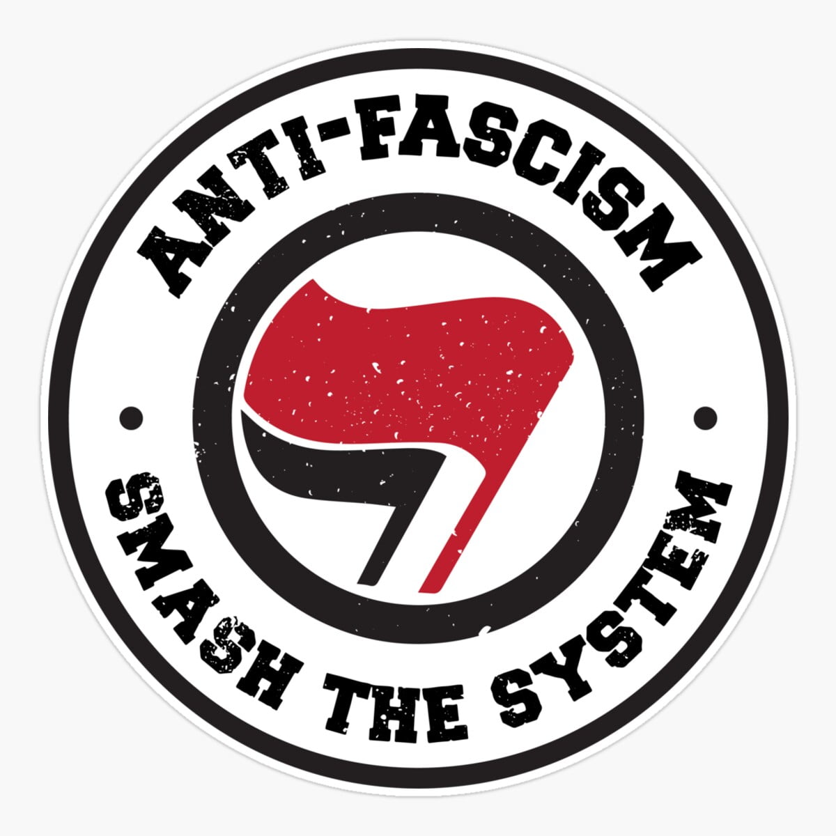Onim Anti-Fascism Smash The System Sticker, Phone Decal Water Bottle ...