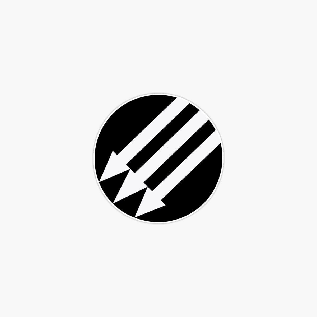 Onim Anti-Fascist, Old School Three Arrows Sticker, Phone Decal Water ...