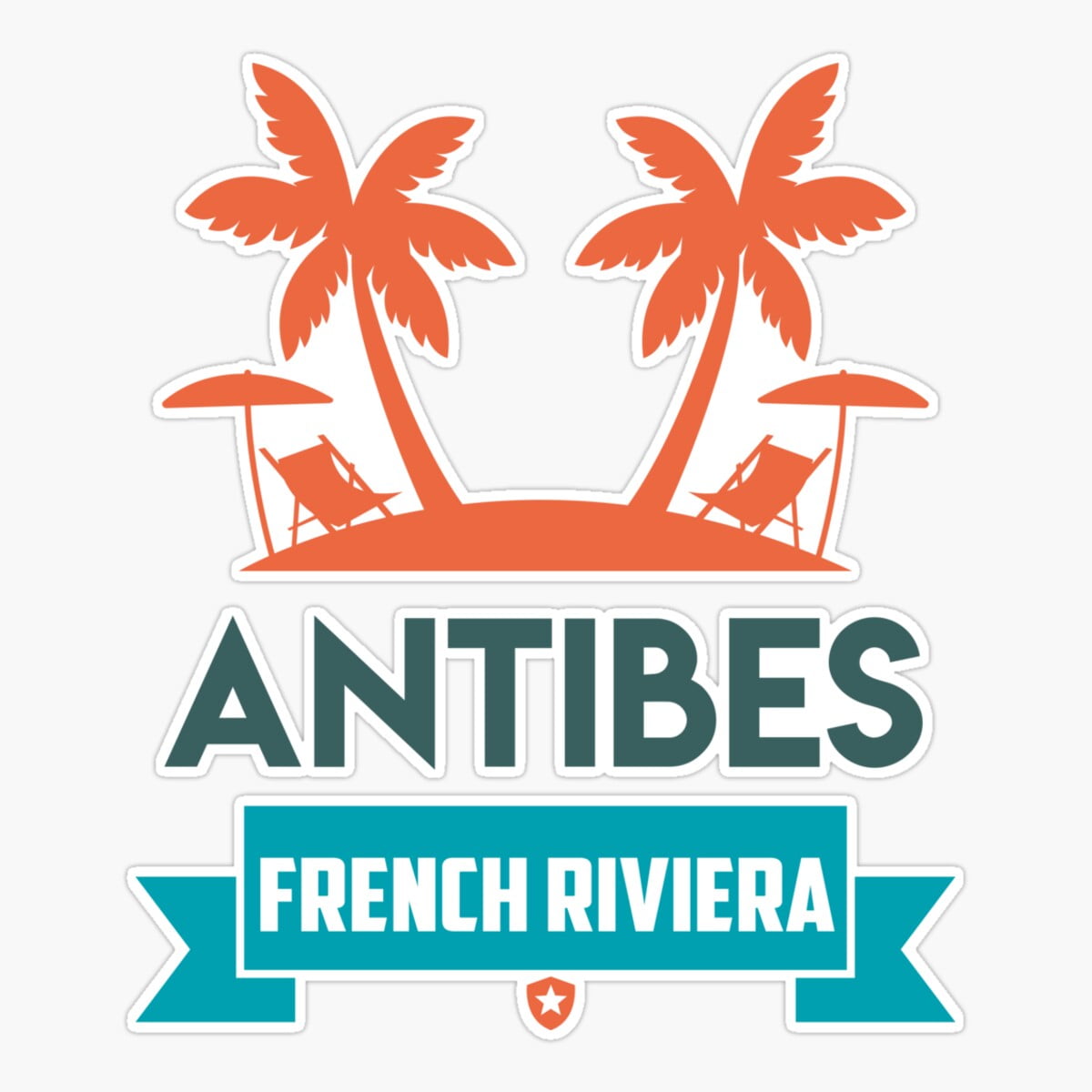 Onim Antibes Sticker, Phone Decal Water Bottle Stickers Car Decals ...