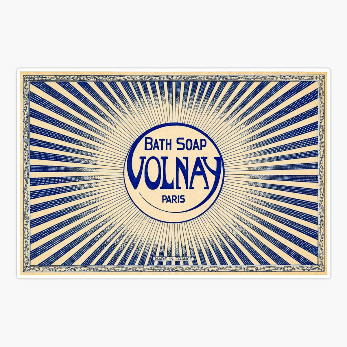 Onim Antique French Soap Label Artwork Sticker, Phone Decal Water ...