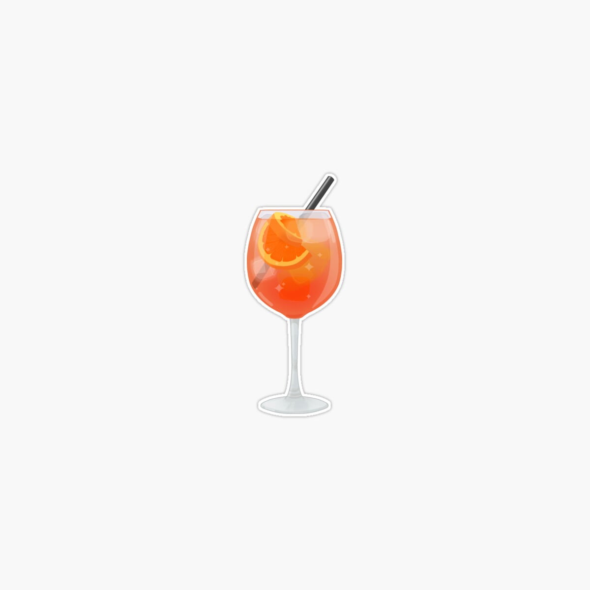 Onim Aperol Spritz Sticker, Phone Decal Water Bottle Stickers Car ...