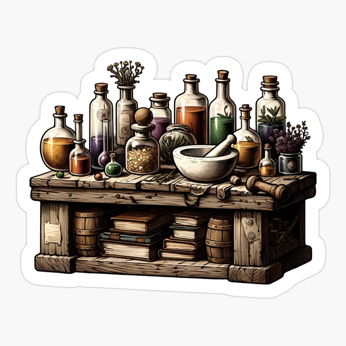 Onim Apothecary Workbench Sticker, Phone Decal Water Bottle Stickers Car Decals, Funny Birthday ...