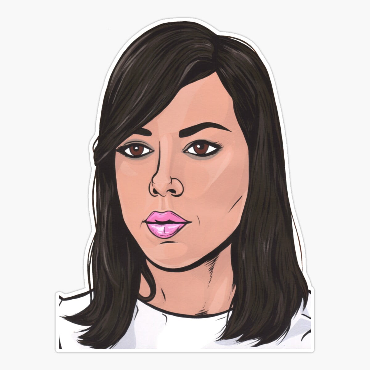 Onim April Ludgate Sticker, Phone Decal Water Bottle Stickers Car ...