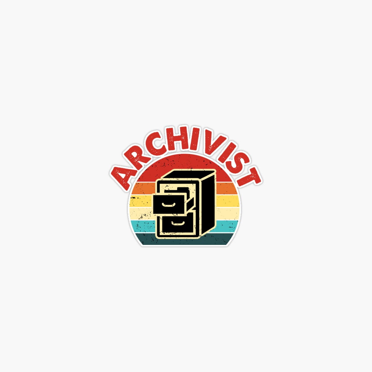 Onim Archivist Archival Science Vintage Retro Sticker, Phone Decal ...