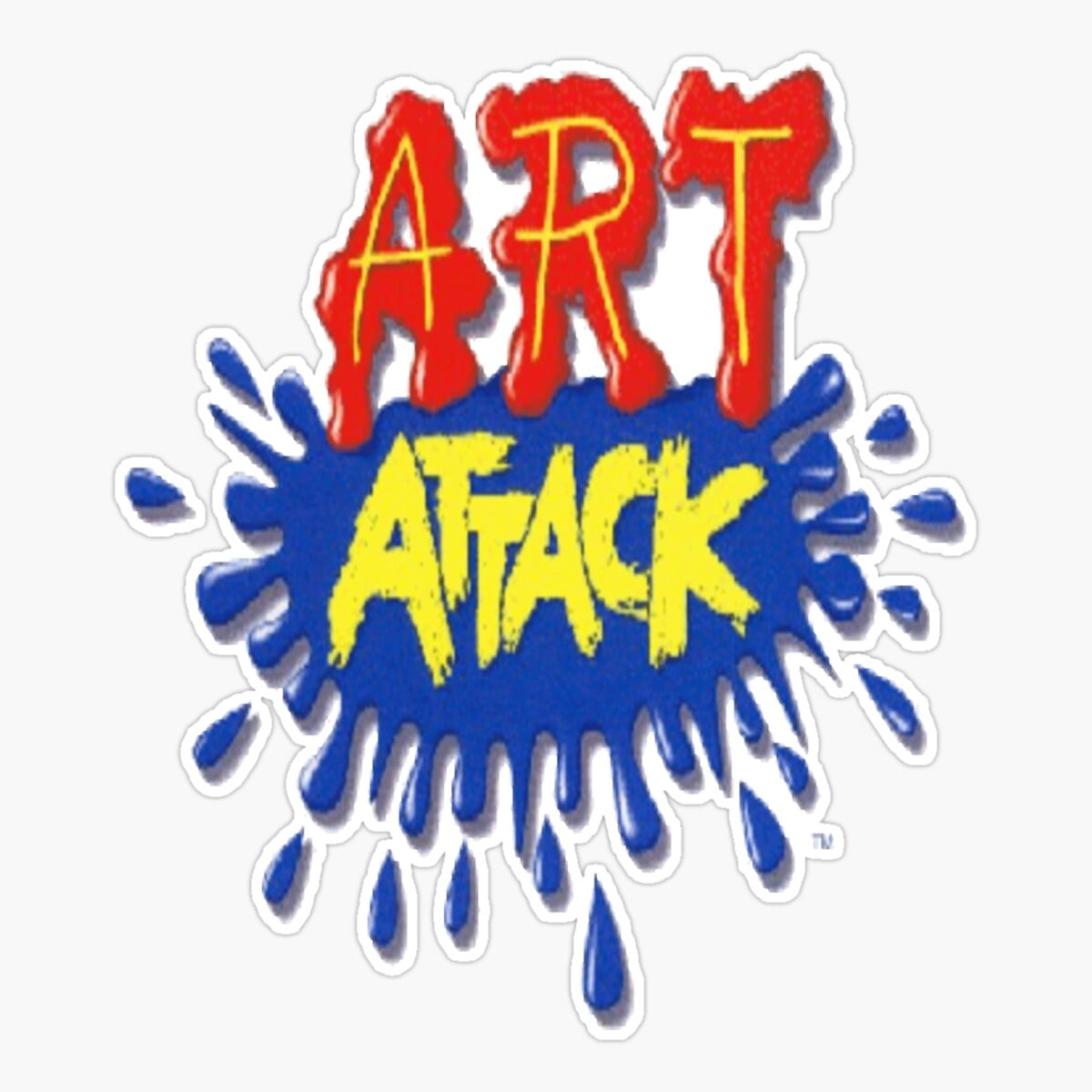 Onim Art Attack! Sticker, Phone Decal Water Bottle Stickers Car Decals ...