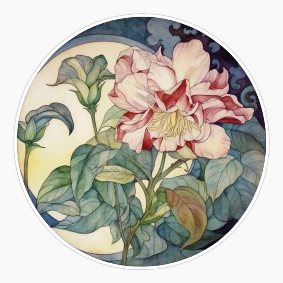 Onim Art Nouveau Inspired Calycanthus Variegated 'Aphrodite' Flower ...