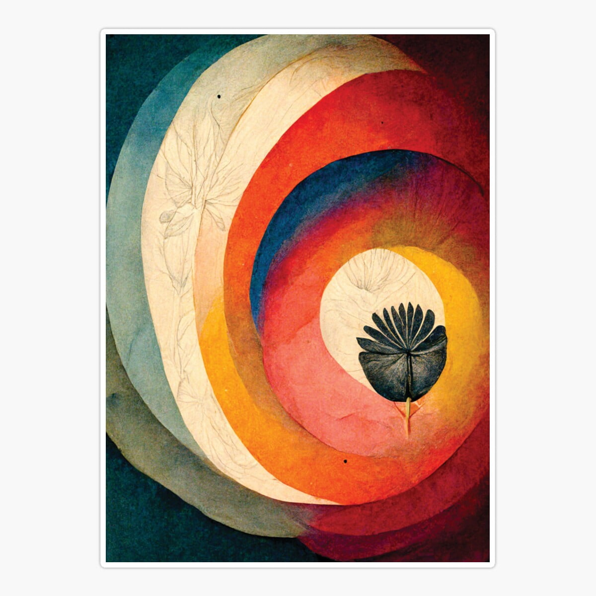 Onim Artificial Botany - Vortex Of Event Horizon Hibiscus A Sticker ...