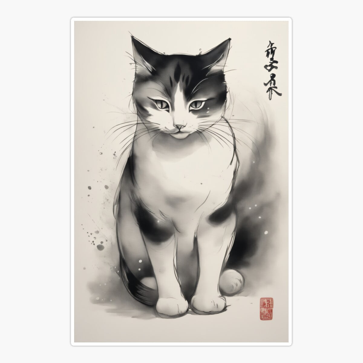 Onim Artistic Ink Sketch Sticker, Phone Decal Water Bottle Stickers Car ...