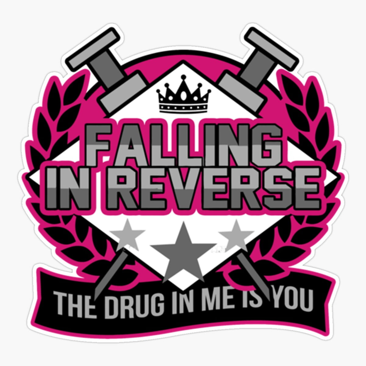 Onim Arumekembang-Falling-In-Reverse-Rasakne Sticker, Phone Decal Water ...