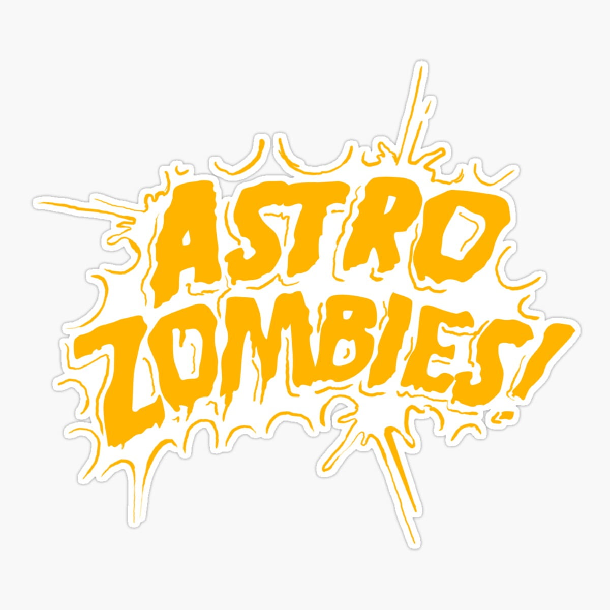 Onim Astro Zombies Sticker, Phone Decal Water Bottle Stickers Car ...