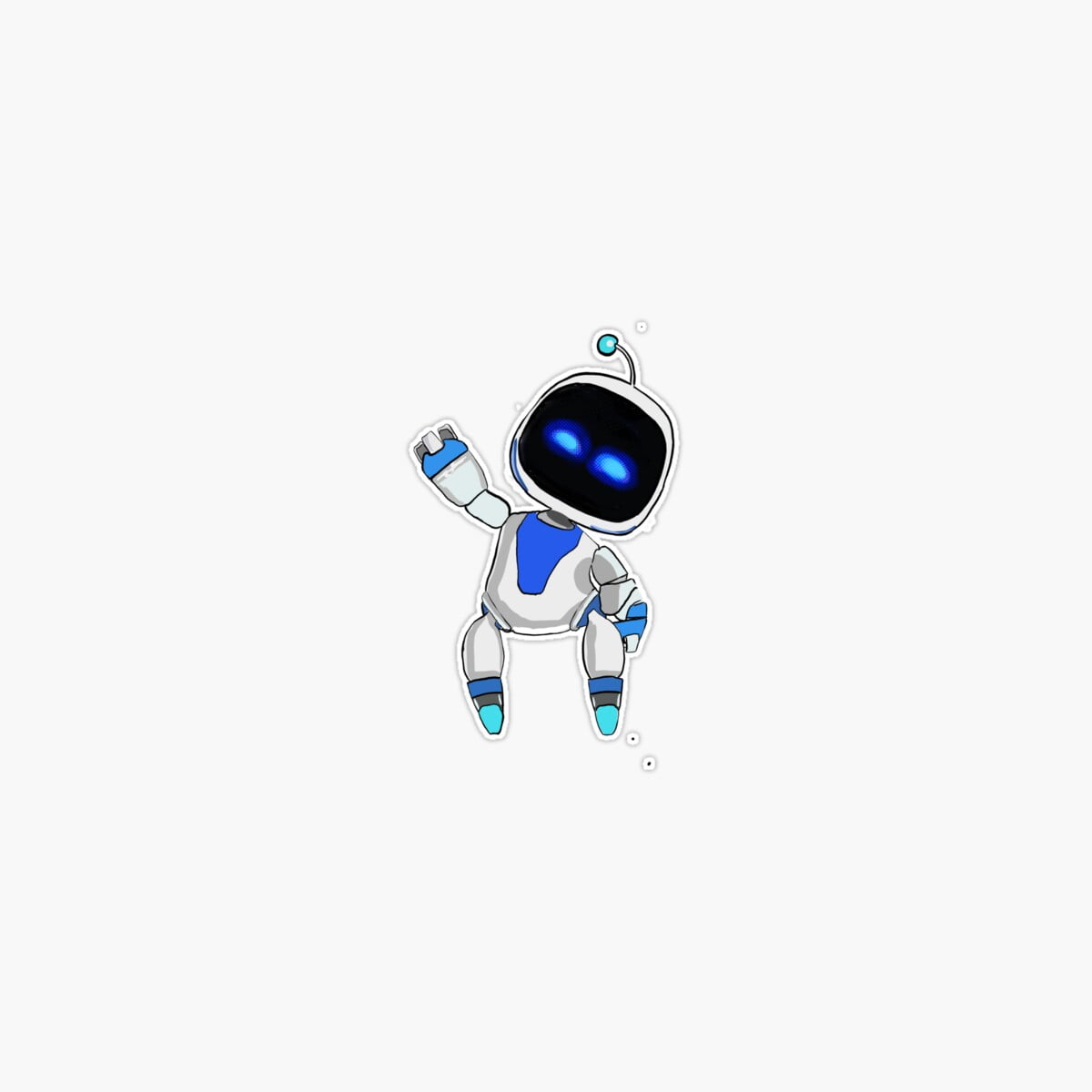 Onim Astrobot Sticker, Phone Decal Water Bottle Stickers Car Decals ...