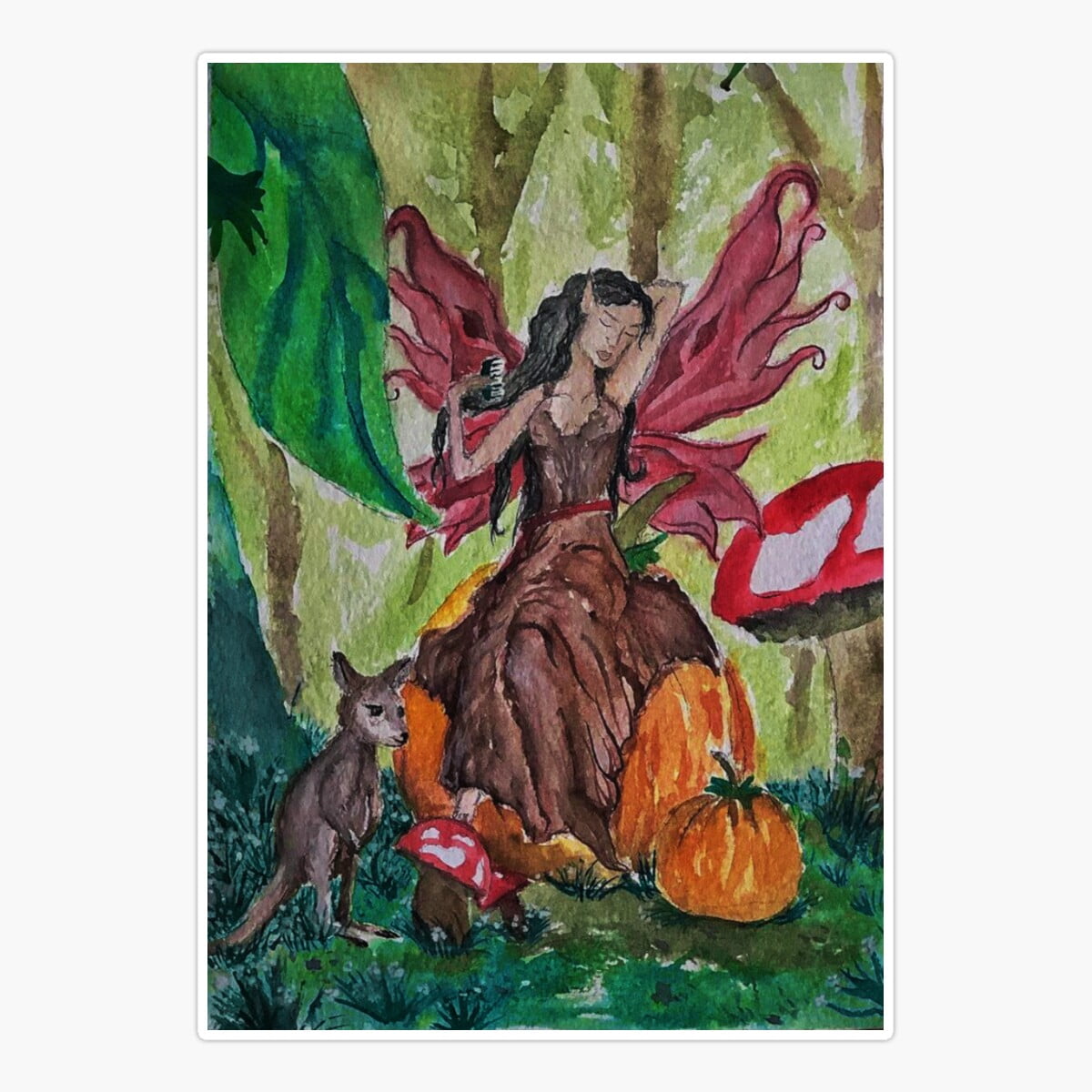 Onim Aussie Fairy Sticker, Phone Decal Water Bottle Stickers Car Decals ...