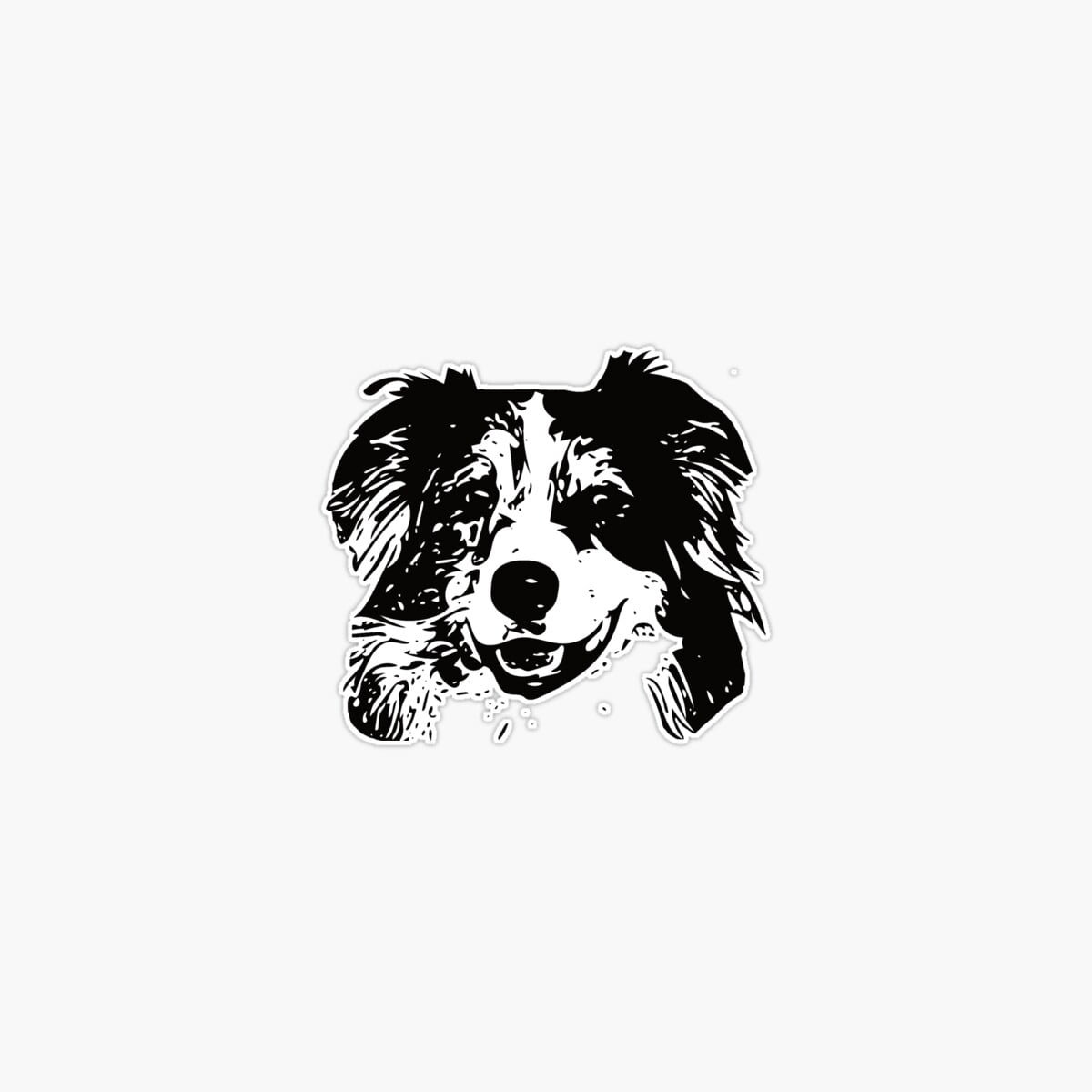 Onim Australian Shepherd Dog Aussie Sticker, Phone Decal Water Bottle ...