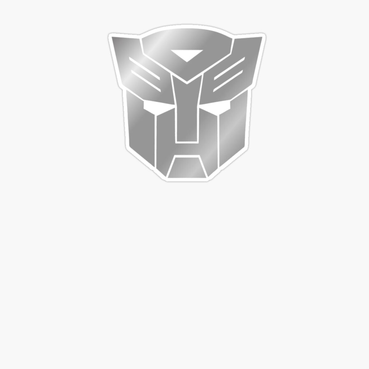 Onim Autobot Silver Logo Sticker, Phone Decal Water Bottle Stickers Car ...