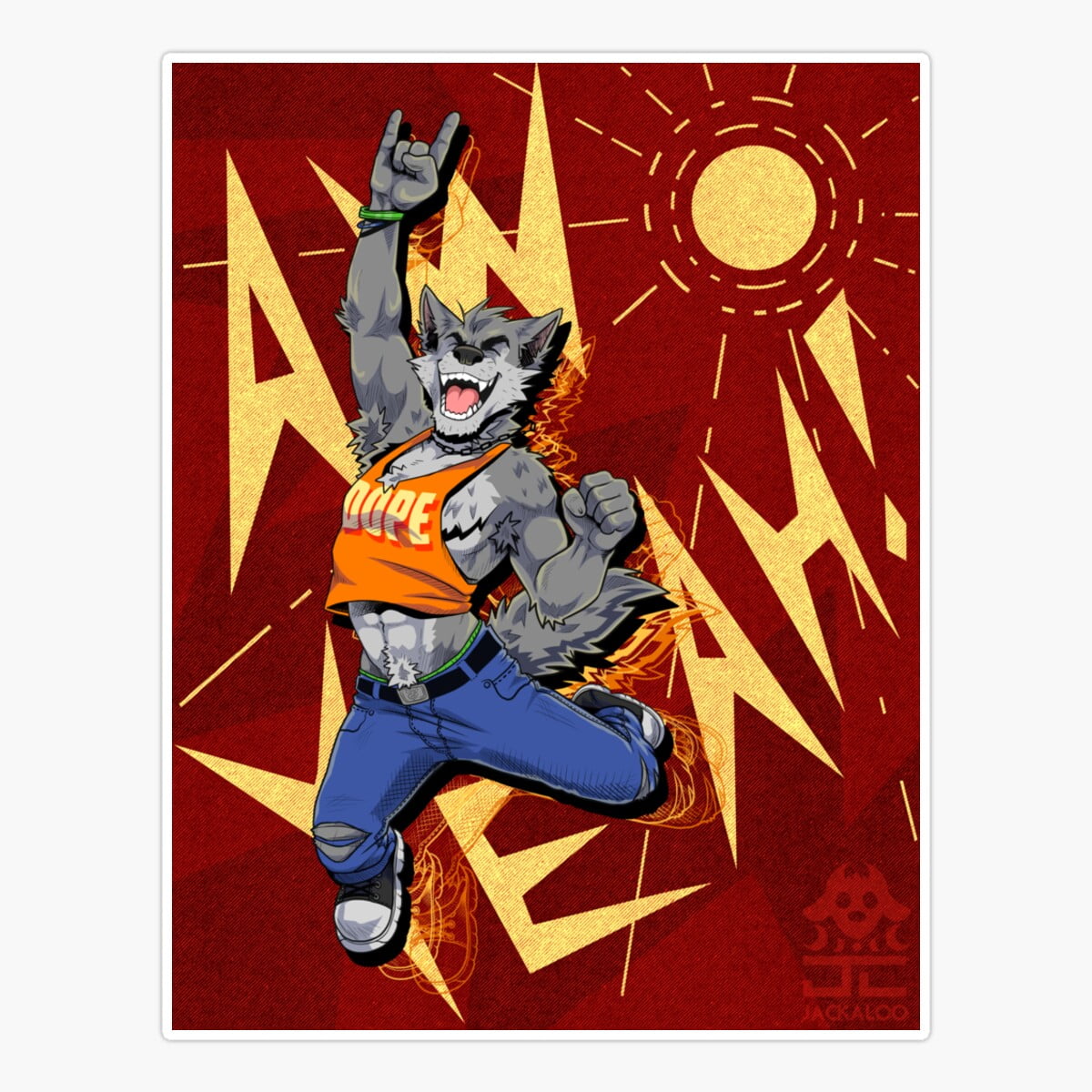 Onim Aw Yeah! Sticker, Phone Decal Water Bottle Stickers Car Decals ...