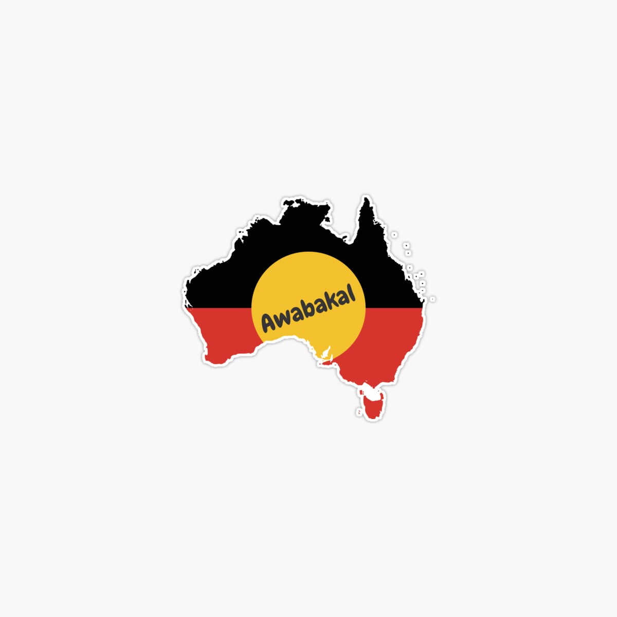 Onim Awabakal Aboriginal Australian Sticker - Walmart.com