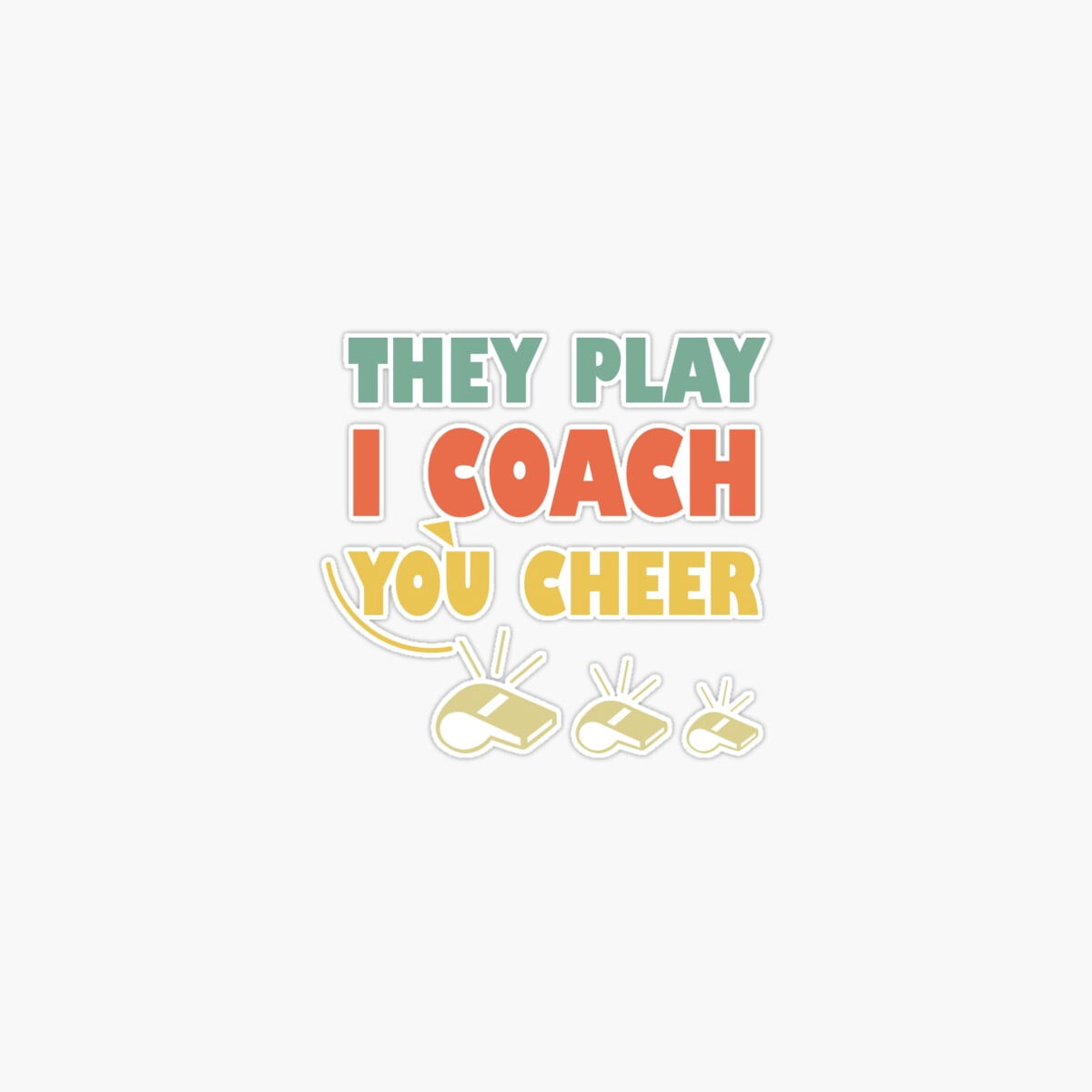 Onim Awesome Soccer Coach Shirt Funny They Play I Coach You Cheer ...