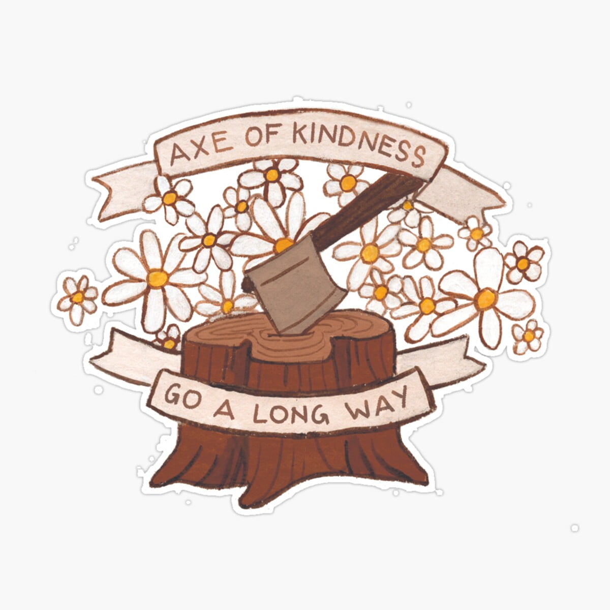 Onim Axe Of Kindness Sticker, Phone Decal Water Bottle Stickers Car ...