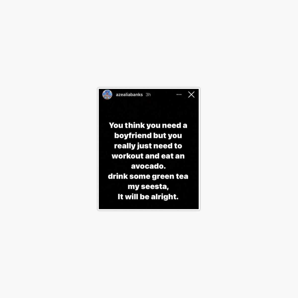 Onim Azealia Banks Ig Story Sticker, Phone Decal Water Bottle Stickers ...