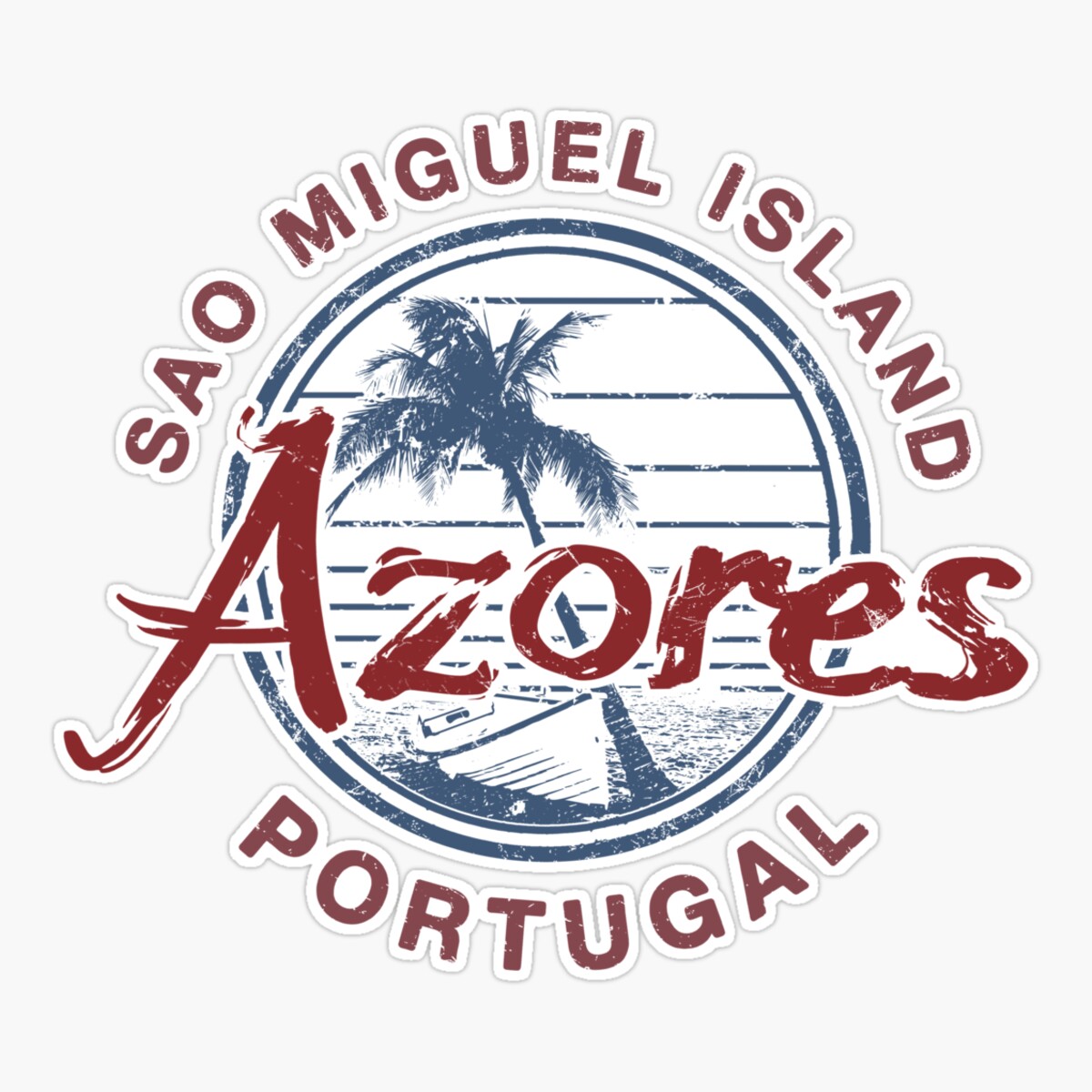 Onim Azores Portugal Sao Miguel Island Sticker, Phone Decal Water ...