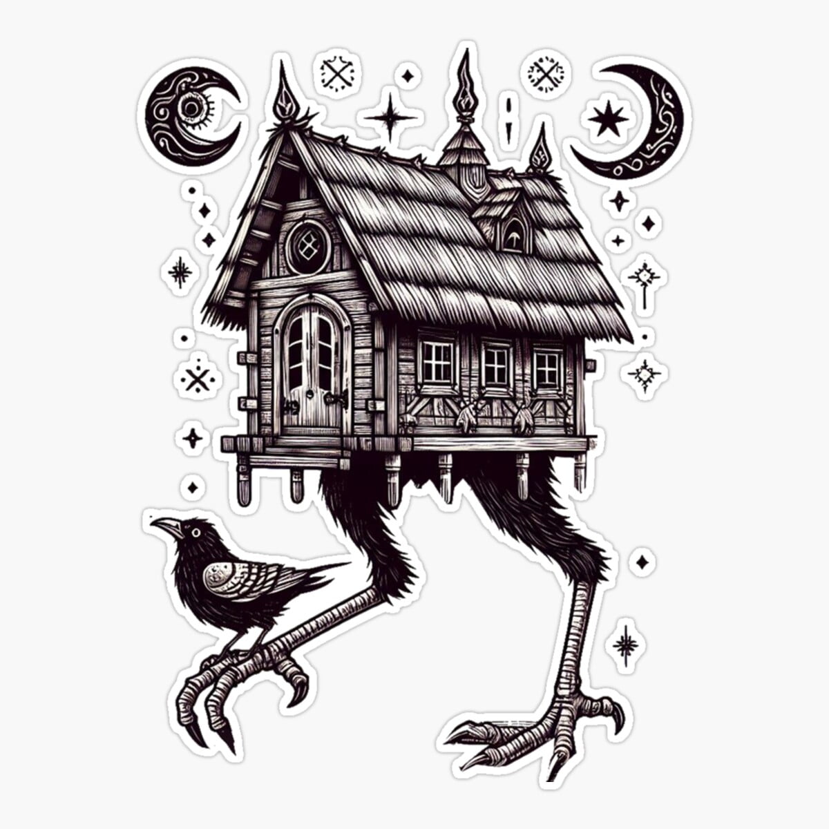 Onim Baba Yaga Sticker, Phone Decal Water Bottle Stickers Car Decals ...