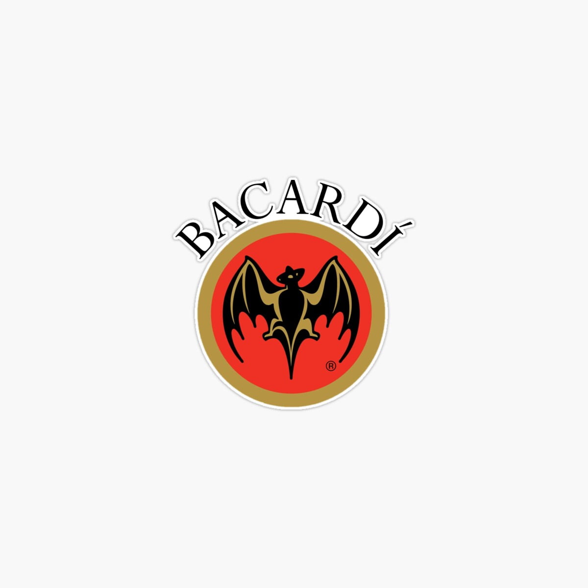 Onim Bacardi Logo Dead Boys Sticker, Phone Decal Water Bottle Stickers ...