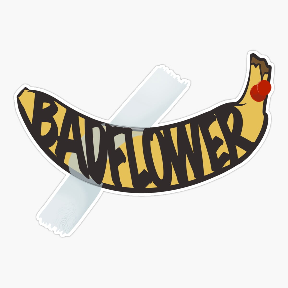 Onim Badflower Banana - Josh Katz Sticker, Phone Decal Water Bottle Stickers Car Decals, Funny ...