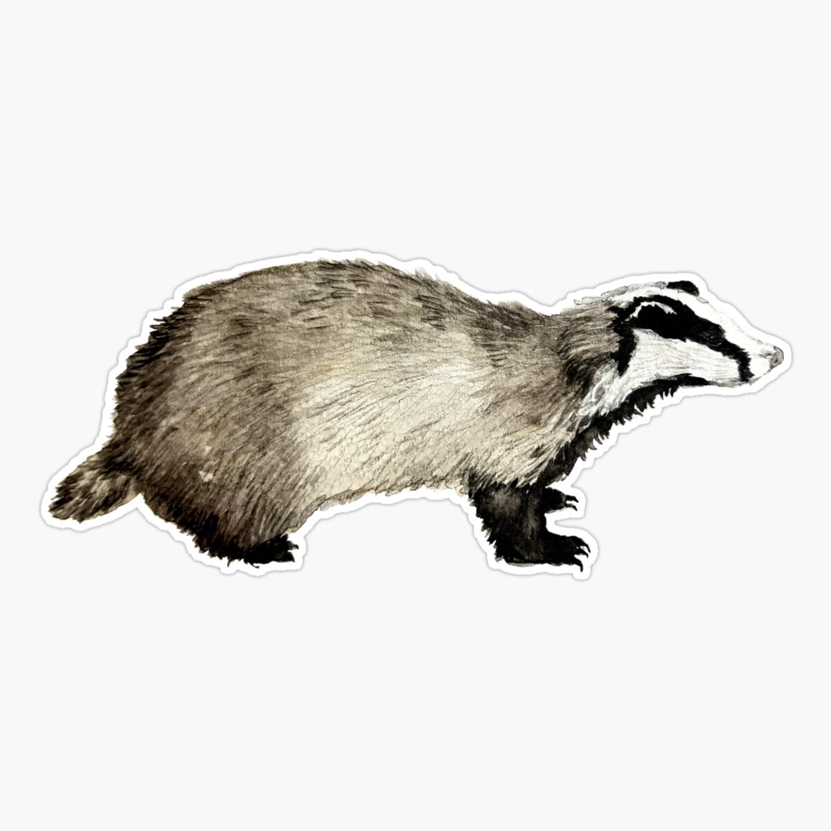 Onim Badger Sticker, Phone Decal Water Bottle Stickers Car Decals ...