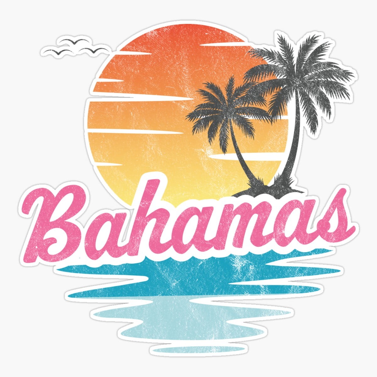 Onim Bahamas Sticker, Phone Decal Water Bottle Stickers Car Decals ...