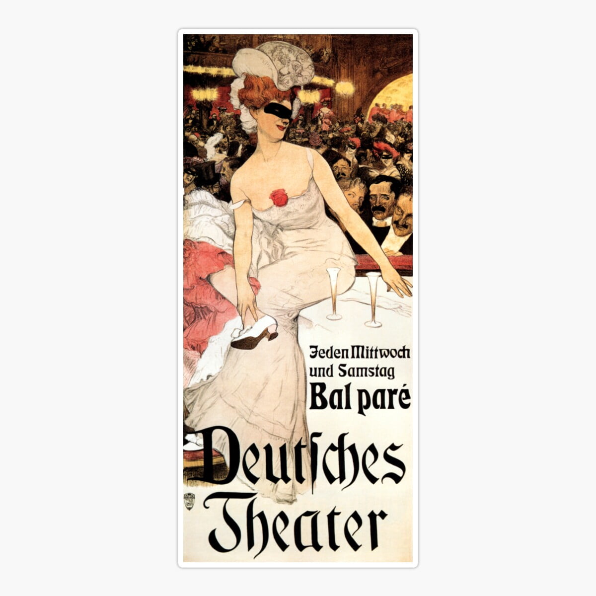 Onim Bal Pare Deutsches Theater Vintage Advertising Poster By Adolf ...