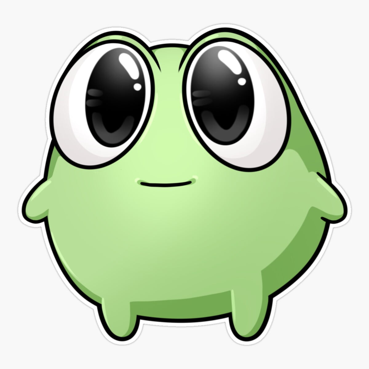 Onim Ball Frog Sticker, Phone Decal Water Bottle Stickers Car Decals ...