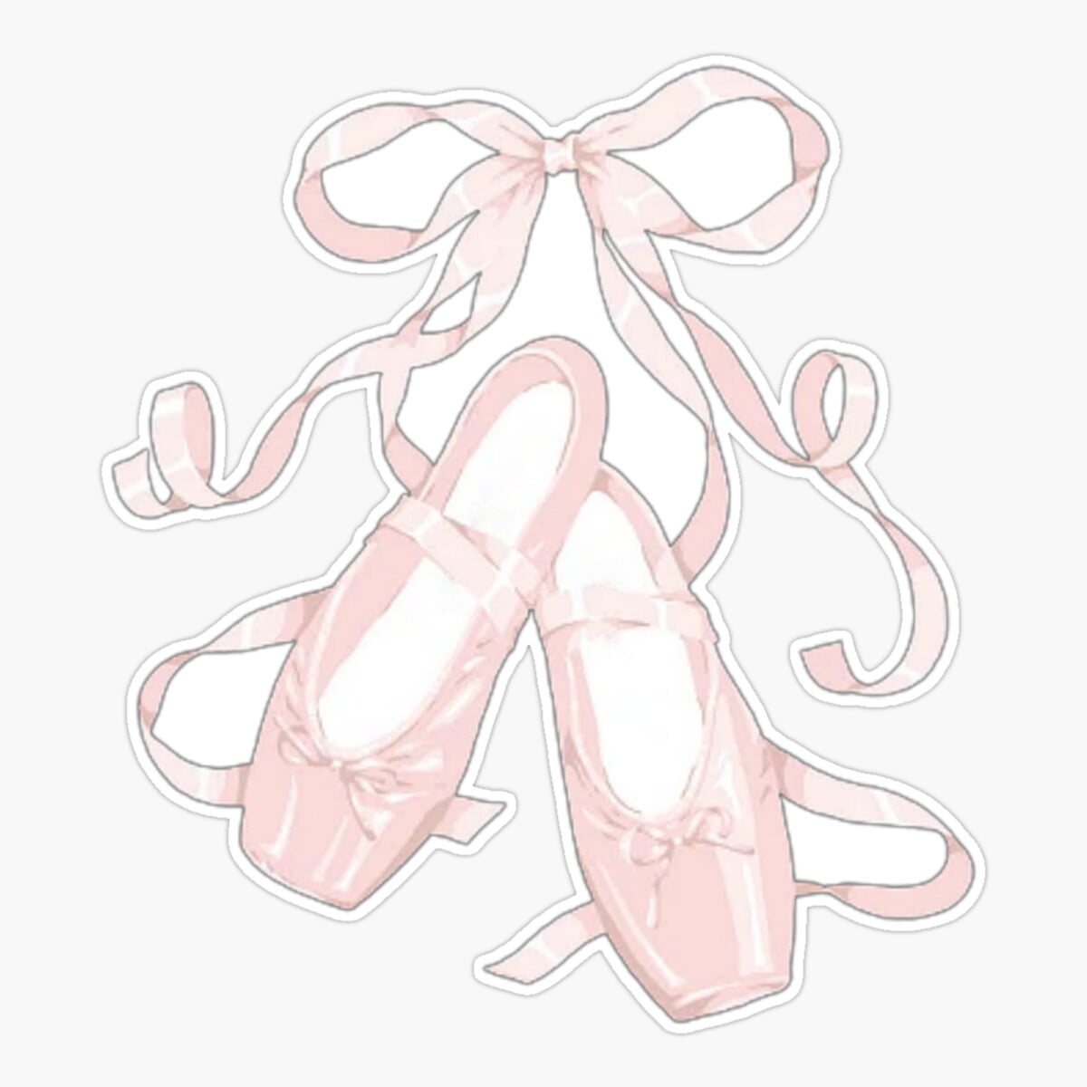 Onim Ballet Shoes Sticker, Phone Decal Water Bottle Stickers Car Decals ...