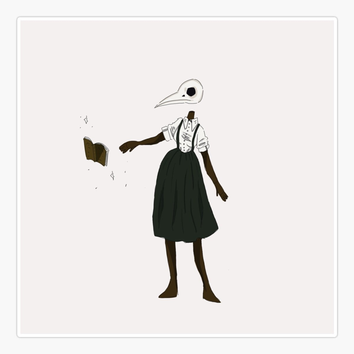 Onim Ballora The Raven Girl Sticker, Phone Decal Water Bottle Stickers ...