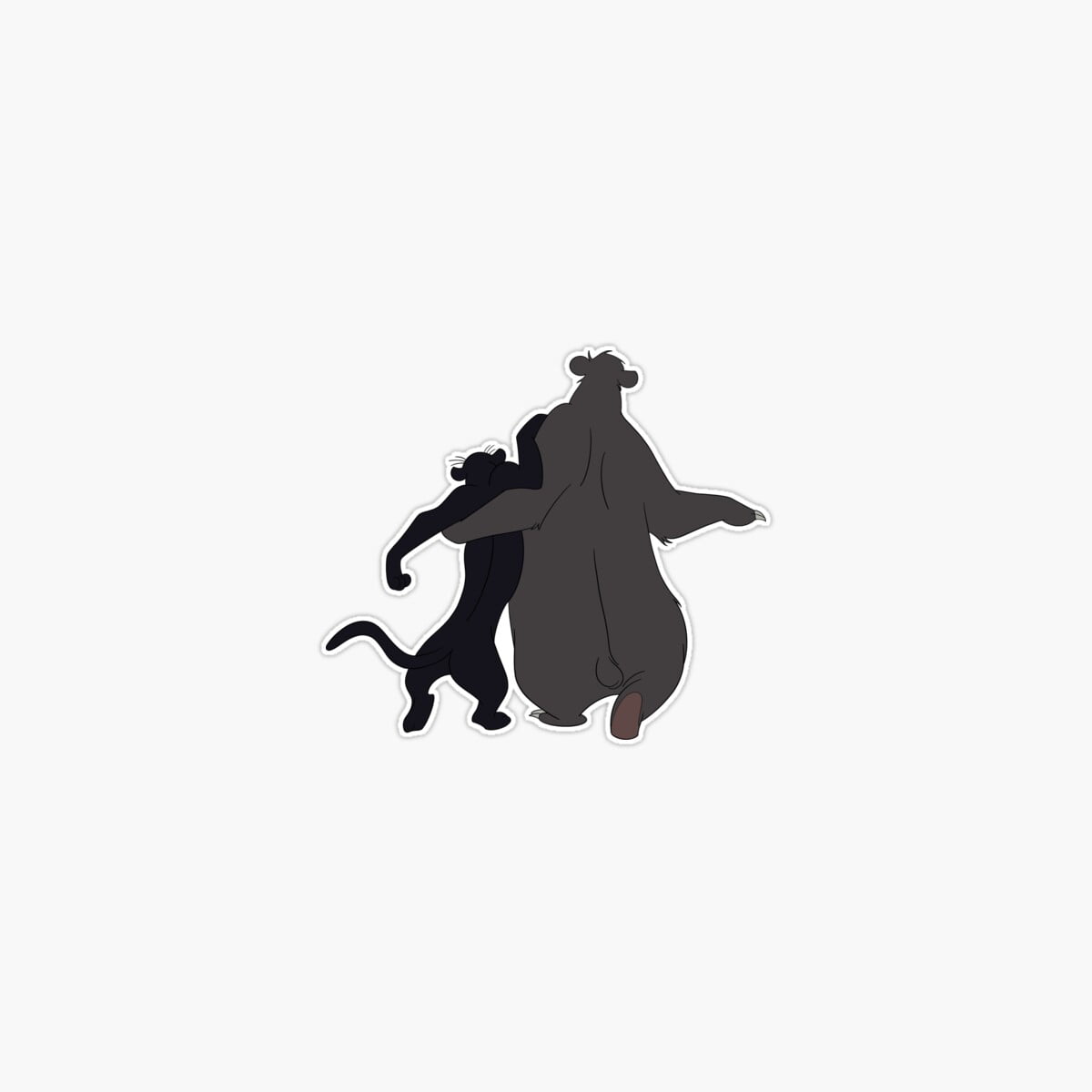 Onim Baloo and Bagheera Sticker - Walmart.com